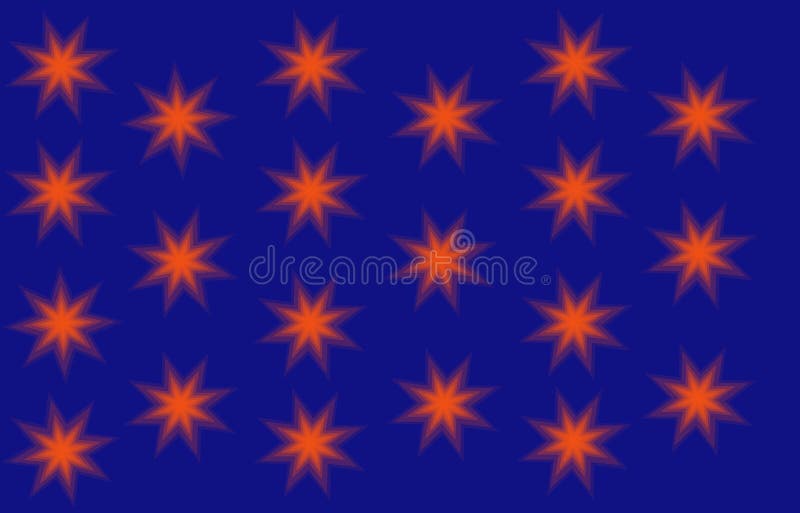Gold Star Design in Blue Background Stock Vector - Illustration of blue ...