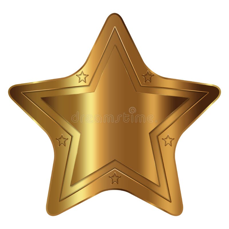 Golden star stock illustration. Illustration of color - 83171450