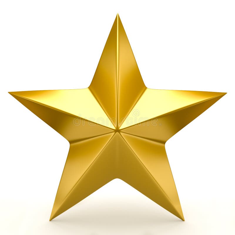 Golden Star Trophy - 3d Render Stock Illustration - Illustration of ...