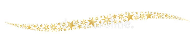 Golden star trail vector stock vector. Illustration of design - 127251928