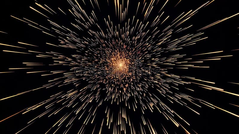 Golden Starburst Creates Dramatic Light Explosion Effect with Dynamic ...