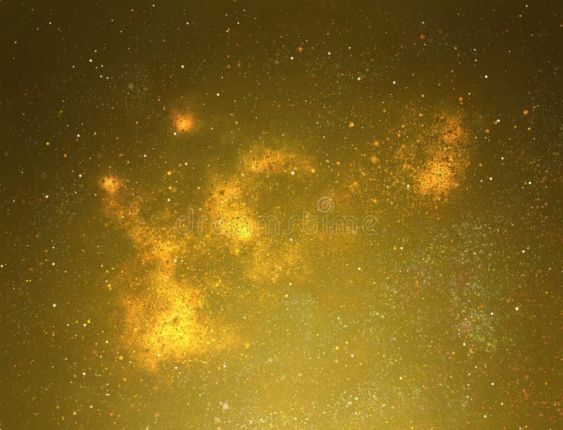 Golden Starry Glitter Background Stock Illustration - Illustration of ...