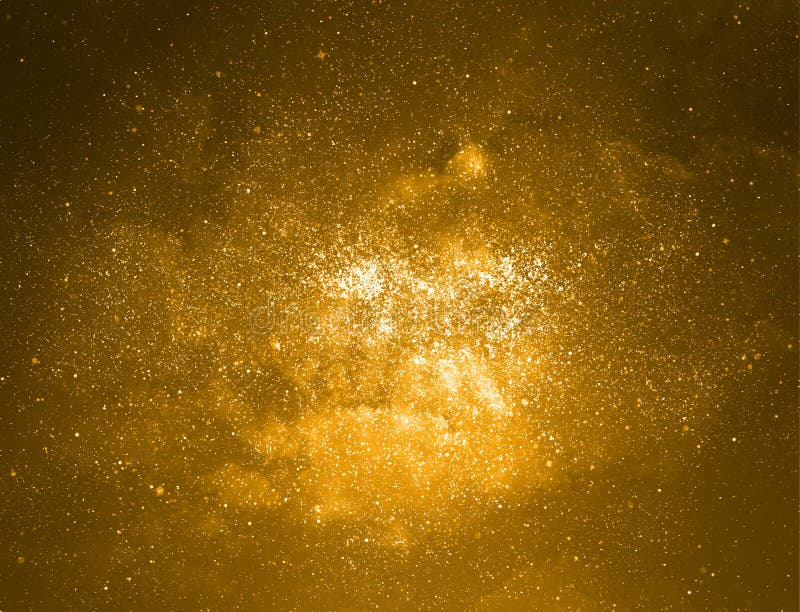Golden Starry Glitter Background Stock Photo - Image of constellation ...