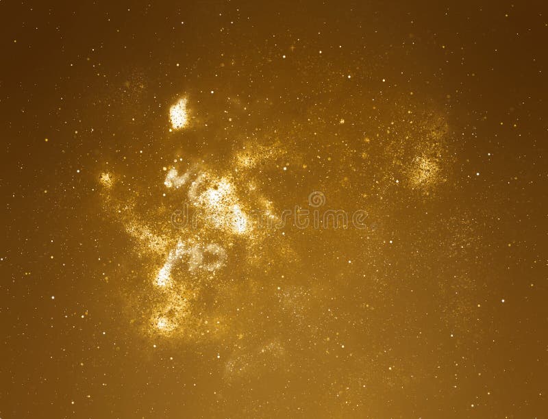 Golden Starry Glitter Background Stock Illustration - Illustration of ...