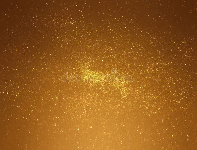 Golden Starry Glitter Background Stock Illustration - Illustration of ...