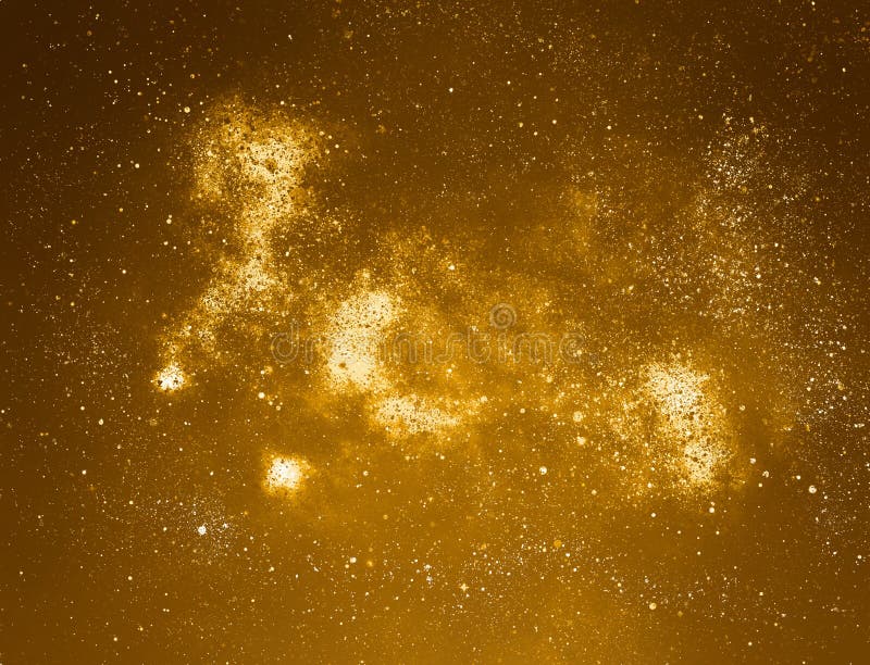 Golden Starry Glitter Background Stock Illustration - Illustration of ...