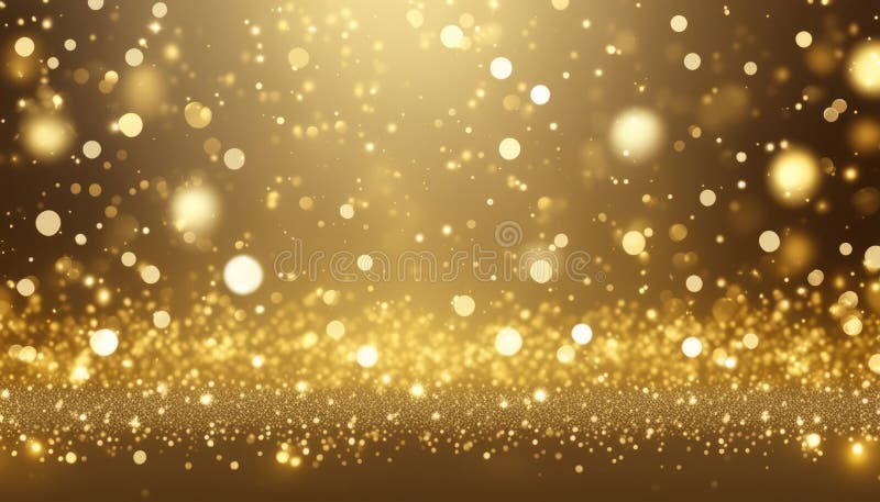 A Golden Starry Night Sky with Glittering Lights Stock Image - Image of ...