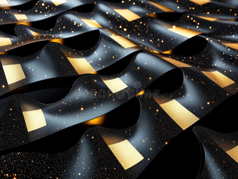 Golden Starry Night Texture Stock Image - Image of lights, sparkles ...