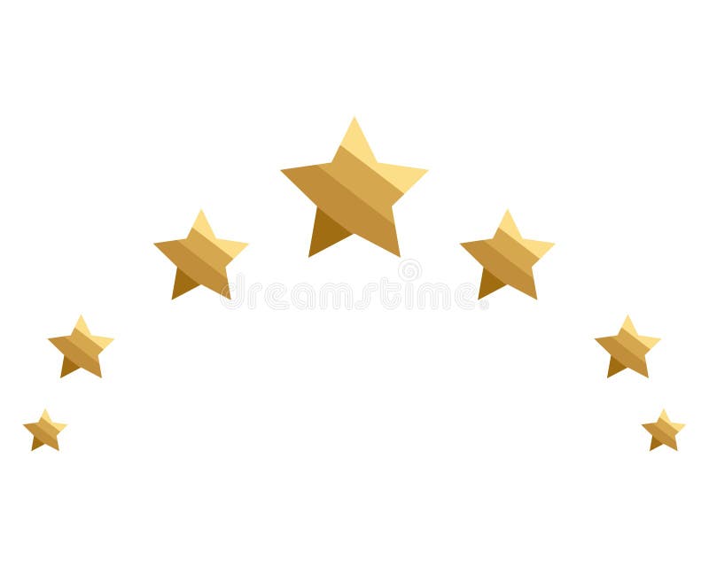 Golden stars around stock vector. Illustration of celebrity - 283924497