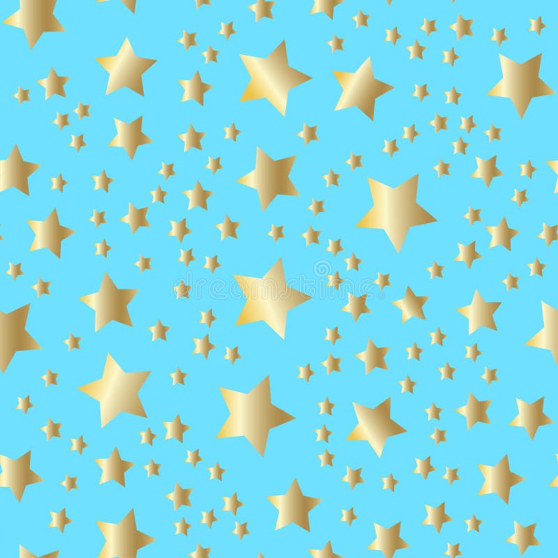 Golden Stars Background. Night Sky Seamless Pattern Stock Vector ... Golden Stars Background. Night Sky Seamless Pattern Stock Vector ...