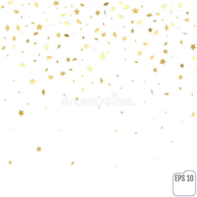 Golden Stars are Falling Down. Stock Vector - Illustration of ...
