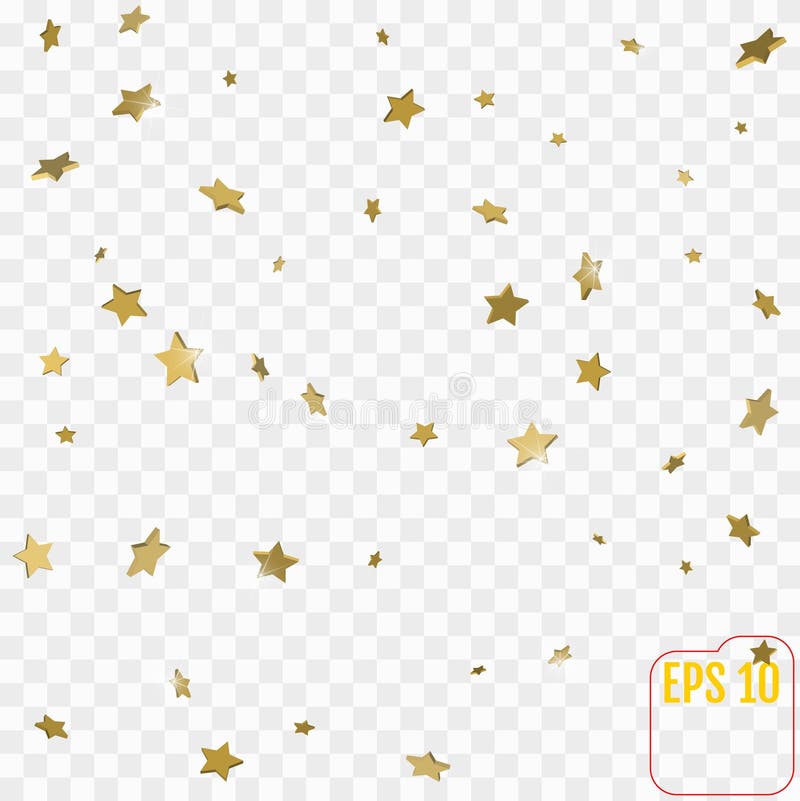 Golden Stars are Falling Down. Vector Illustration Stock Vector ...