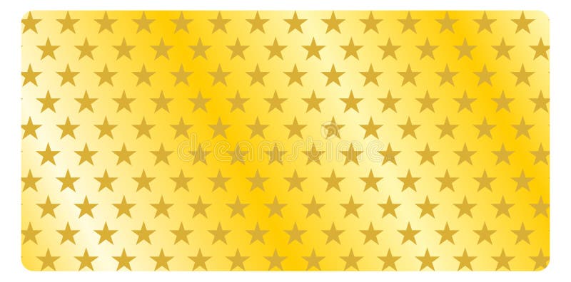 Golden Stars Pattern. Metallic Gradient Rectangle Shape Stock Vector ...