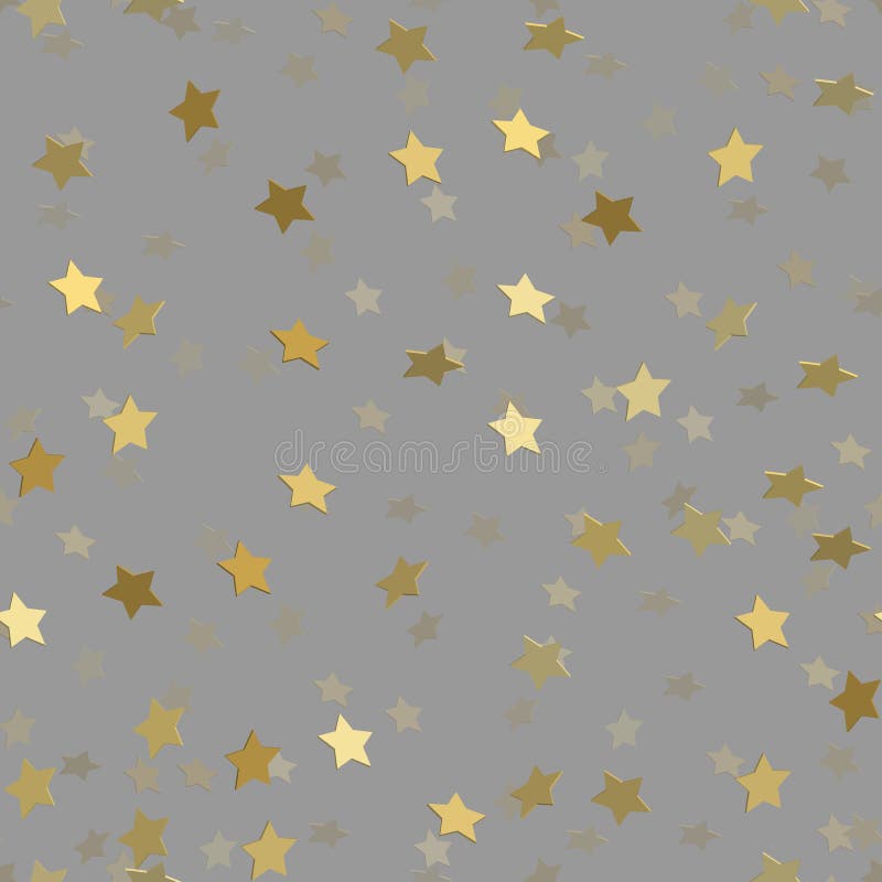 Golden Stars Pattern Seamless Stock Vector - Illustration of glow ...