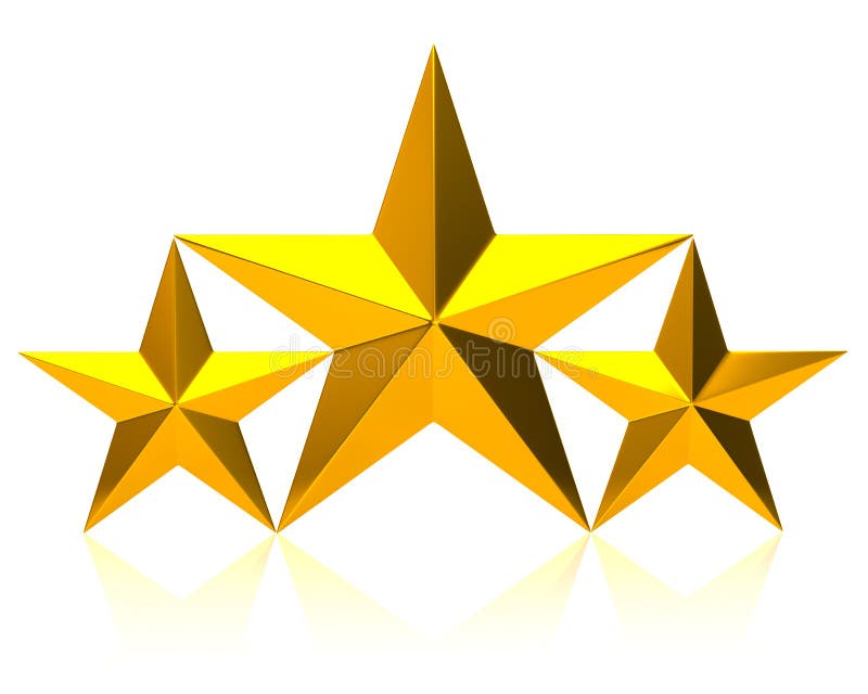 Golden Stars of the Winners Stock Illustration - Illustration of ...