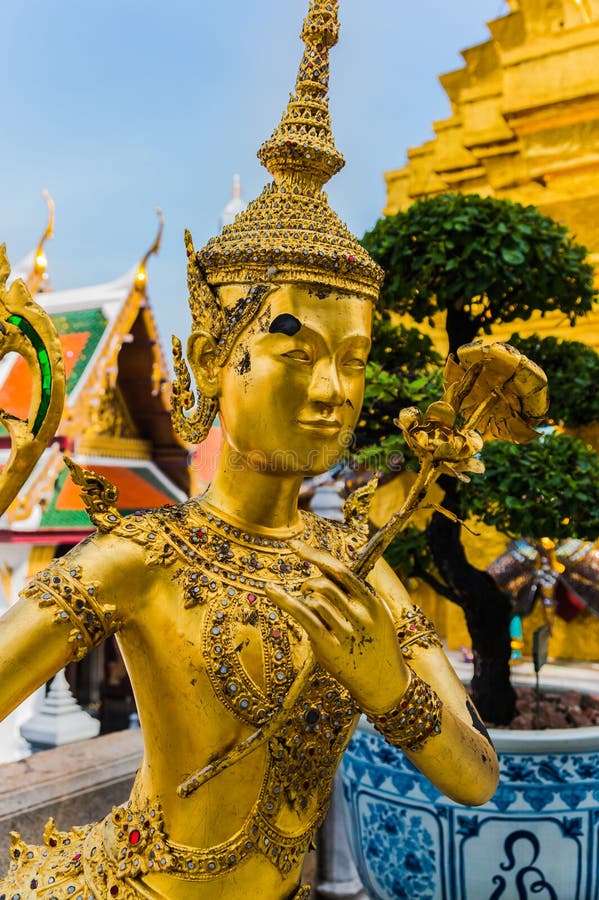 Golden statue stock photo. Image of tourism, palace, destination - 25154160