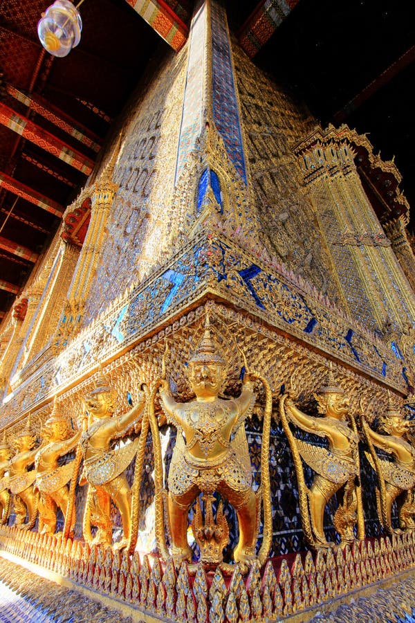 Golden Statue Inside Public Royal Temple Stock Photo - Image of ...