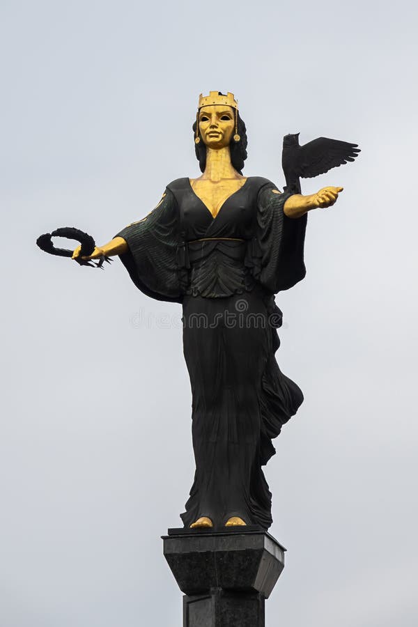 The Golden Statue of St. Sofia in Sofia, Bulgaria. ?he Protector of the ...