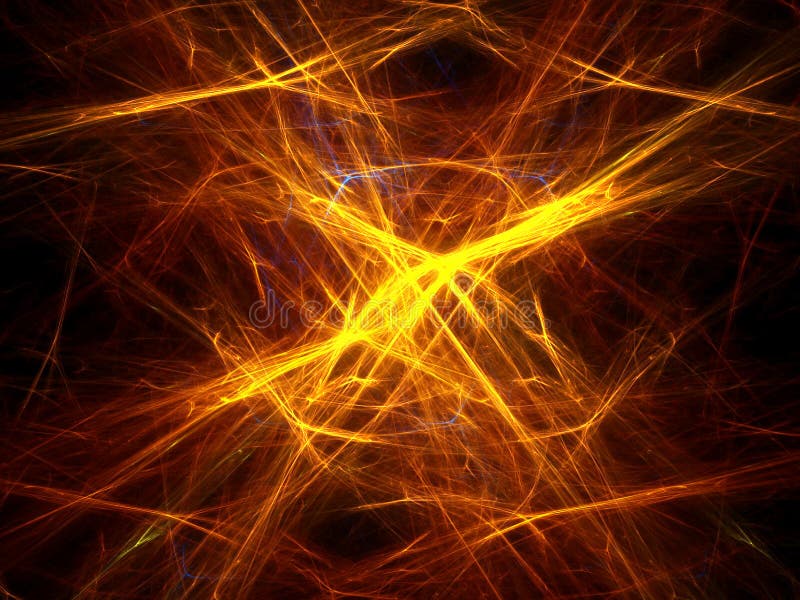 Yellow Static, Lightening or Electric Charged Expl Stock Illustration ...