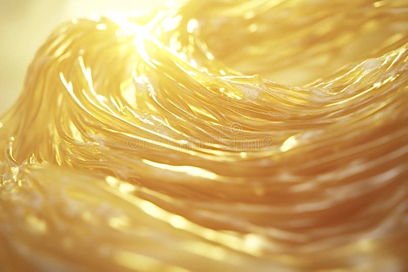 Golden Strands Flowing and Glowing in Abstract Swirls Stock ...