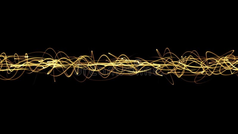 Golden Strands of Light Ripple and Flow Stock Video - Video of ...