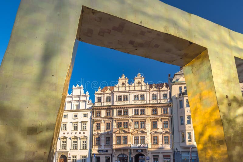 Pilsen, Czech Republic - January 9, 2024: Historical Houses on the ...