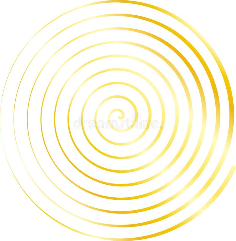 Golden Stylish Precise Whirlpool Stock Vector - Illustration of icon ...