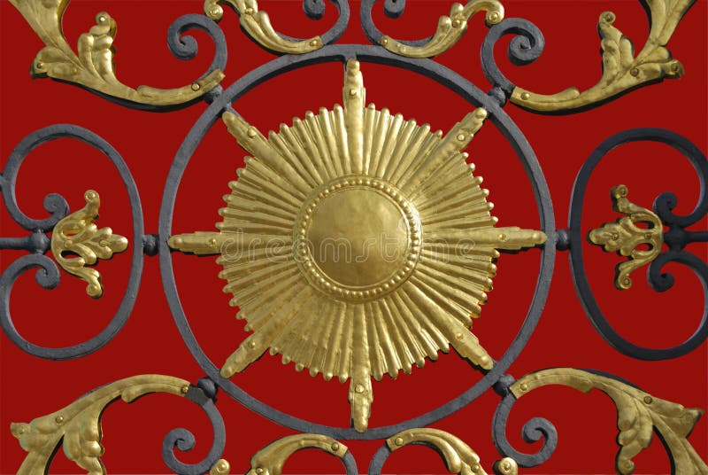 Golden Sun stock image. Image of symbol, precious, pattern - 13164719