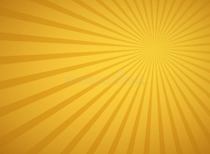 Golden Sun Rays Vector Illustration Retro Background Stock Vector ...
