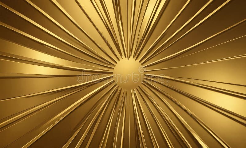 Golden Sunburst Pattern with Radiating Lines and Central Sunburst ...