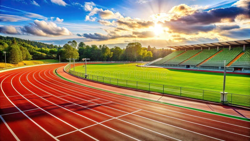 SunDrenched Track Awaits Athletes for a Thrilling Competitive Running ...