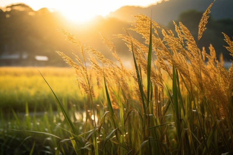 Rice Stalks Stock Illustrations – 285 Rice Stalks Stock Illustrations ...