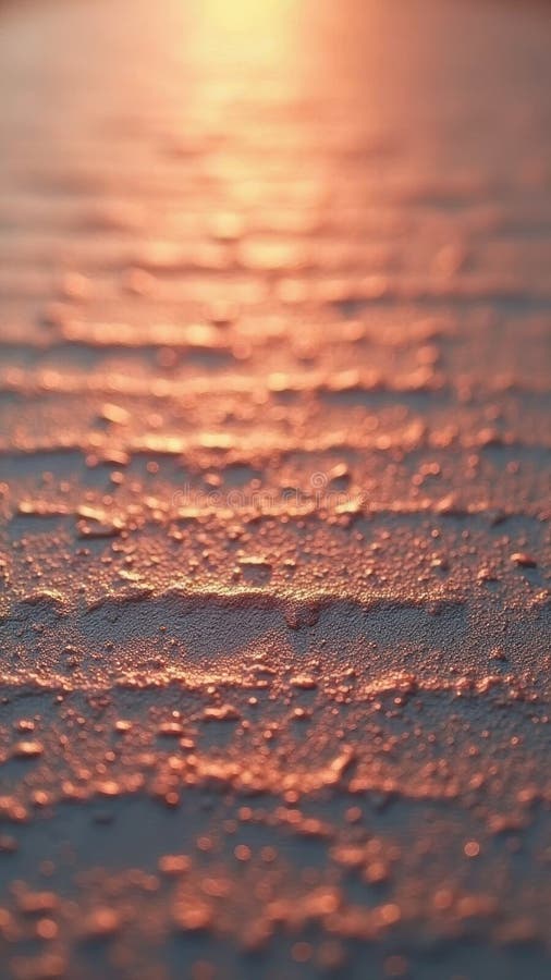Golden Sunlight Reflecting on Water Surface at Sunset with Gentle ...