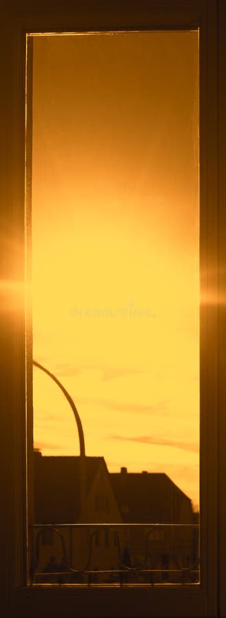 Golden sunny window view stock image. Image of shiny - 84005731