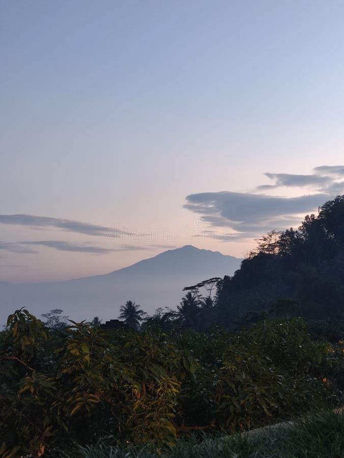 Golden Sunrise in Java Island Stock Photo - Image of island, magelang ...