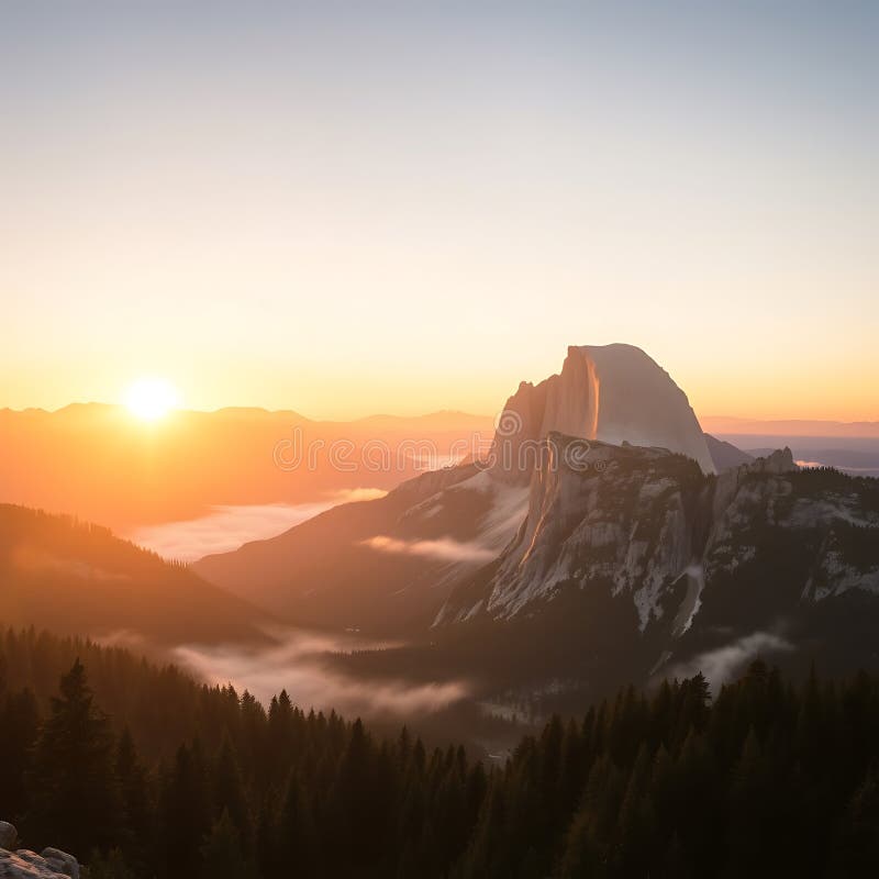Golden Sunrise Over the Dolomites Stock Illustration - Illustration of ...