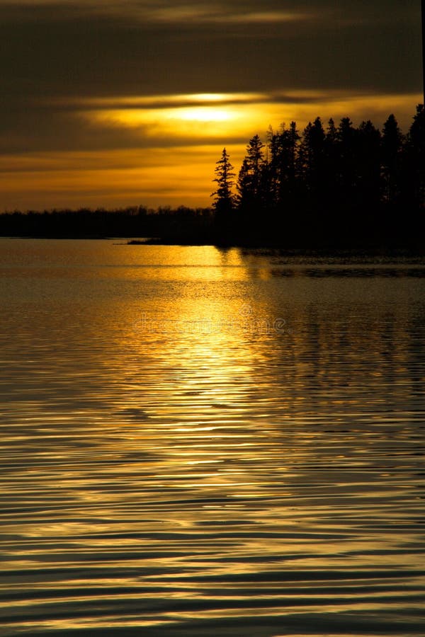 Golden Sunset stock image. Image of lovely, alberta, inspiring - 413207