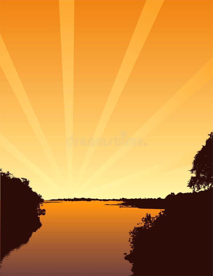 Golden Sunset Abstract Shapes Blurs Colors Background Stock ...