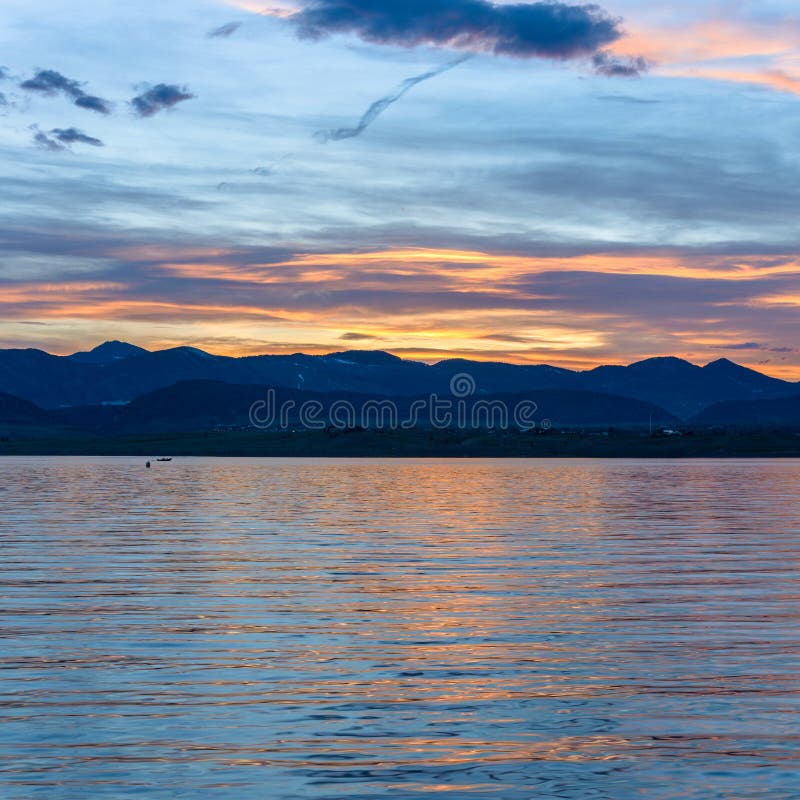 Golden Sunset - Square stock photo. Image of littleton - 71882610