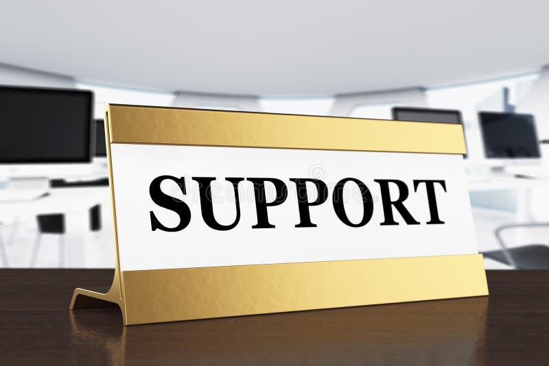 Golden Support Plate. 3d Rendering Stock Illustration - Illustration of ...