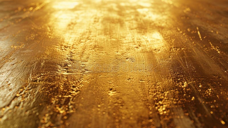Golden Surface with Luxurious Shimmer and Textured Details. Stock Photo ...