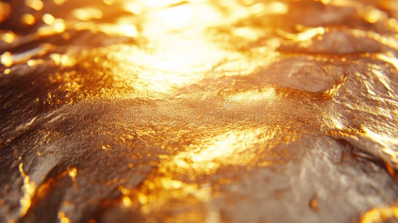 Golden Surface Texture Illuminated by Warm Light Stock Illustration ...