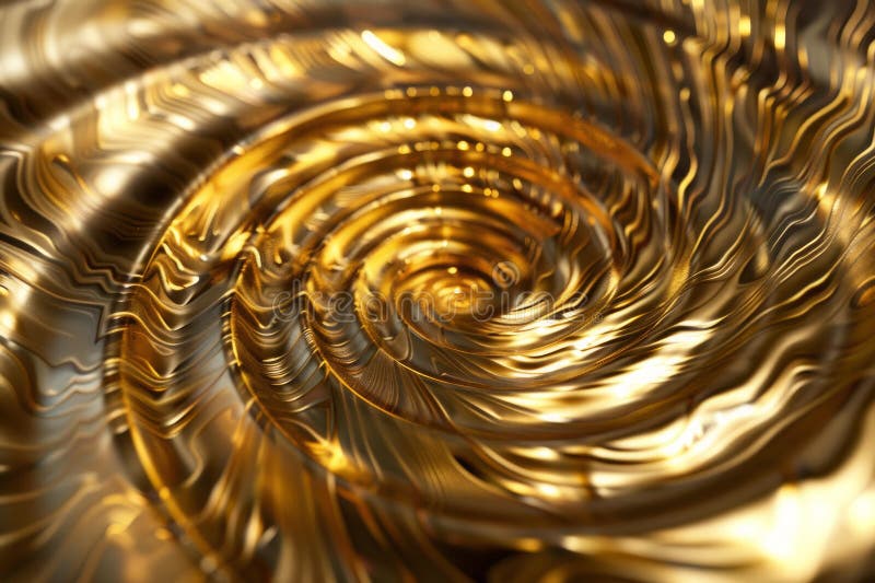 Golden Swirl Pattern Abstract Background Stock Illustration ...