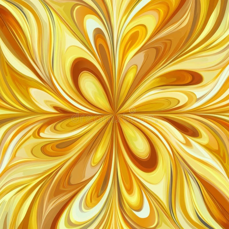 Golden Swirl Pattern with Marbled Texture and Radiant Design Elements ...