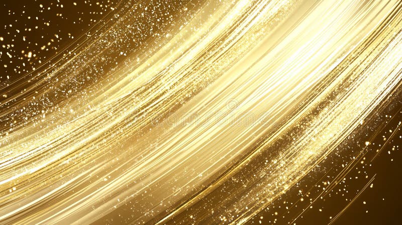 Golden Swirls. Abstract Background, Golden Metallic Luxurious Texture ...
