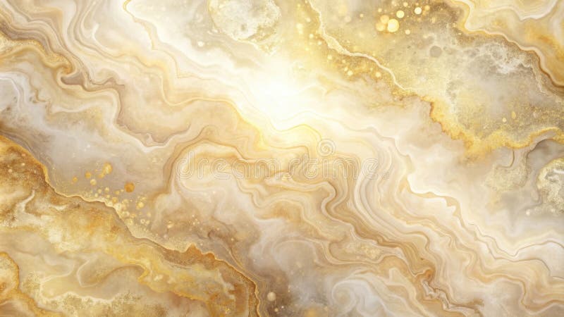 Golden Swirls an Abstract Marble Texture with Shimmering Details and ...