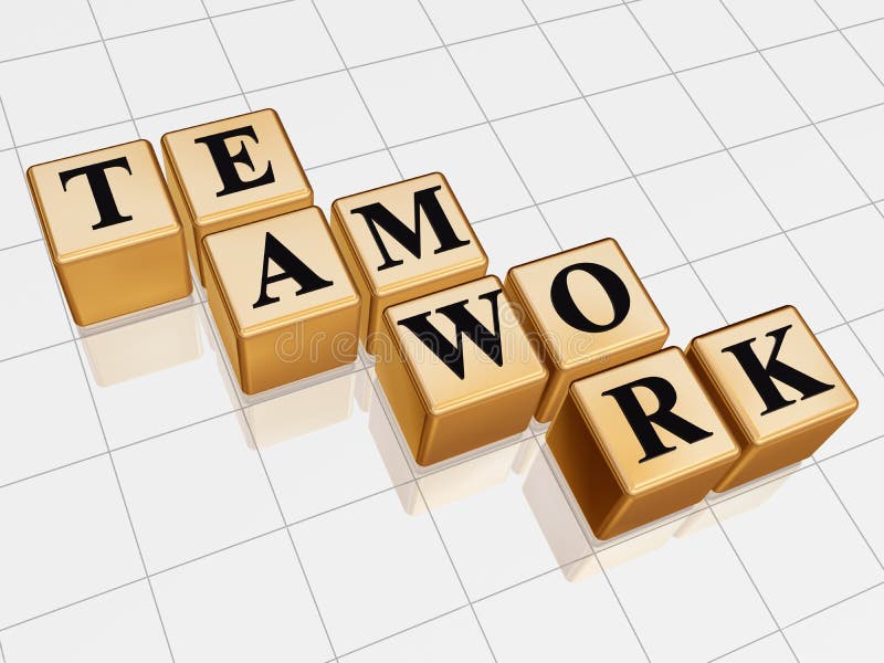 Golden teamwork stock illustration. Illustration of collective - 3630839