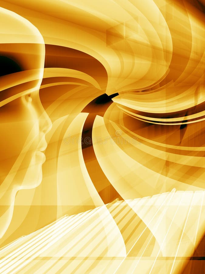 Golden tech layout stock illustration. Illustration of color - 814005