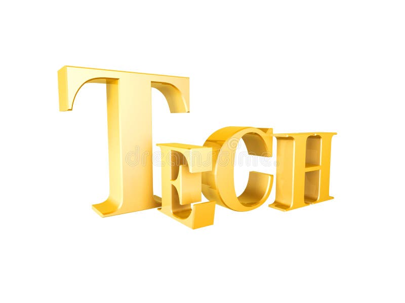 Tech Symbol on White Background Stock Vector - Illustration of symbol ...