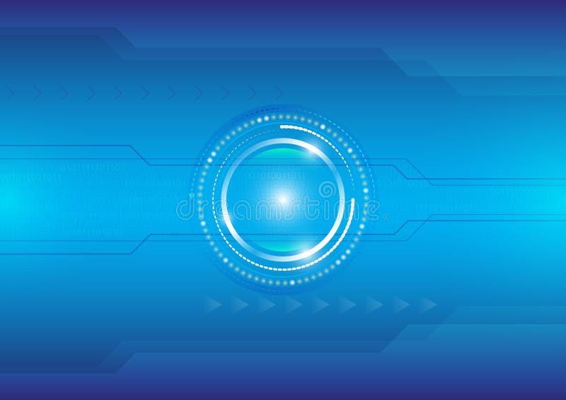 Blue Communication Technology Abstract Background 3d Stock Vector ...